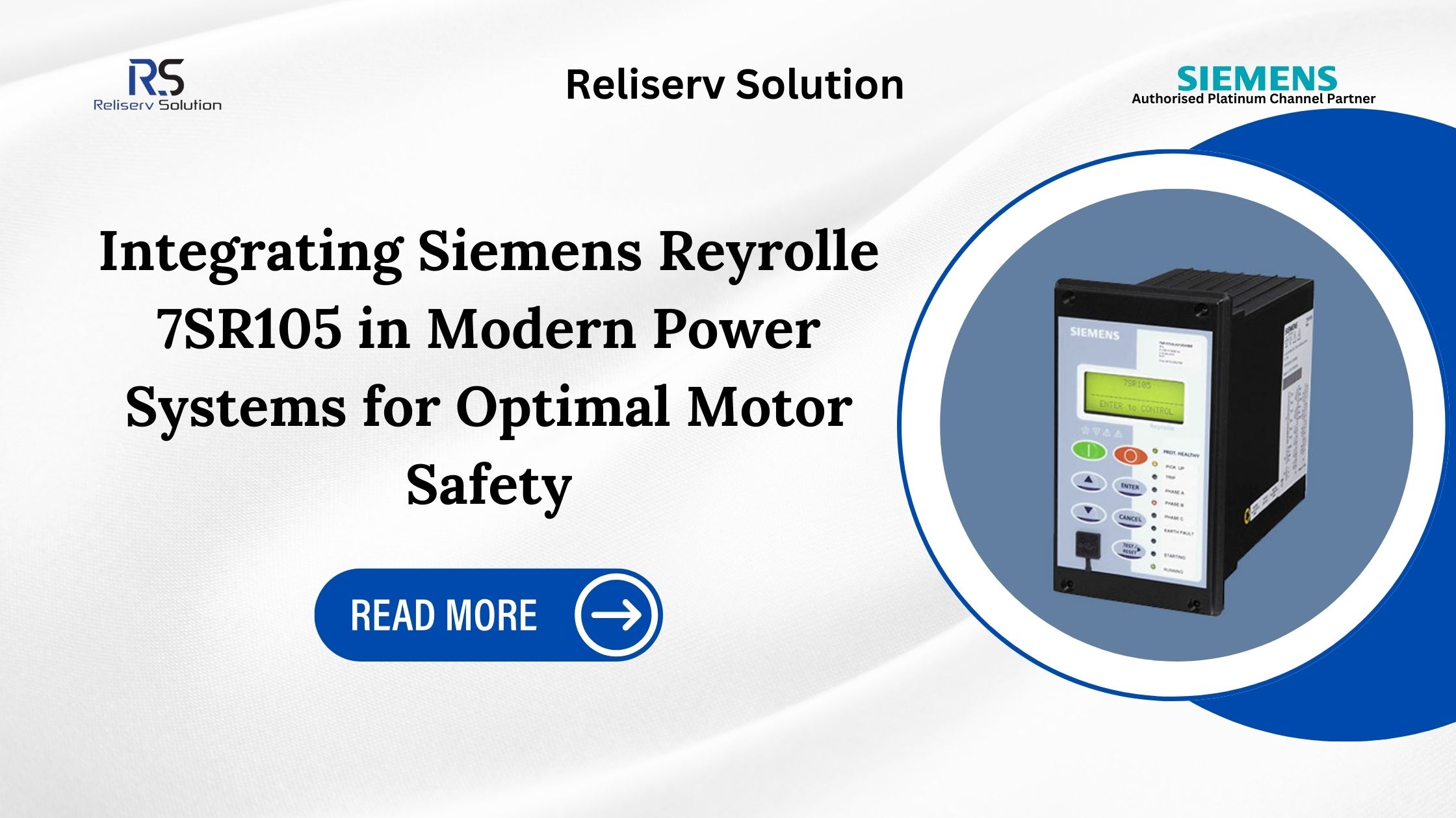Siemens Reyrolle 7SR105 Relay: Optimal Motor Safety