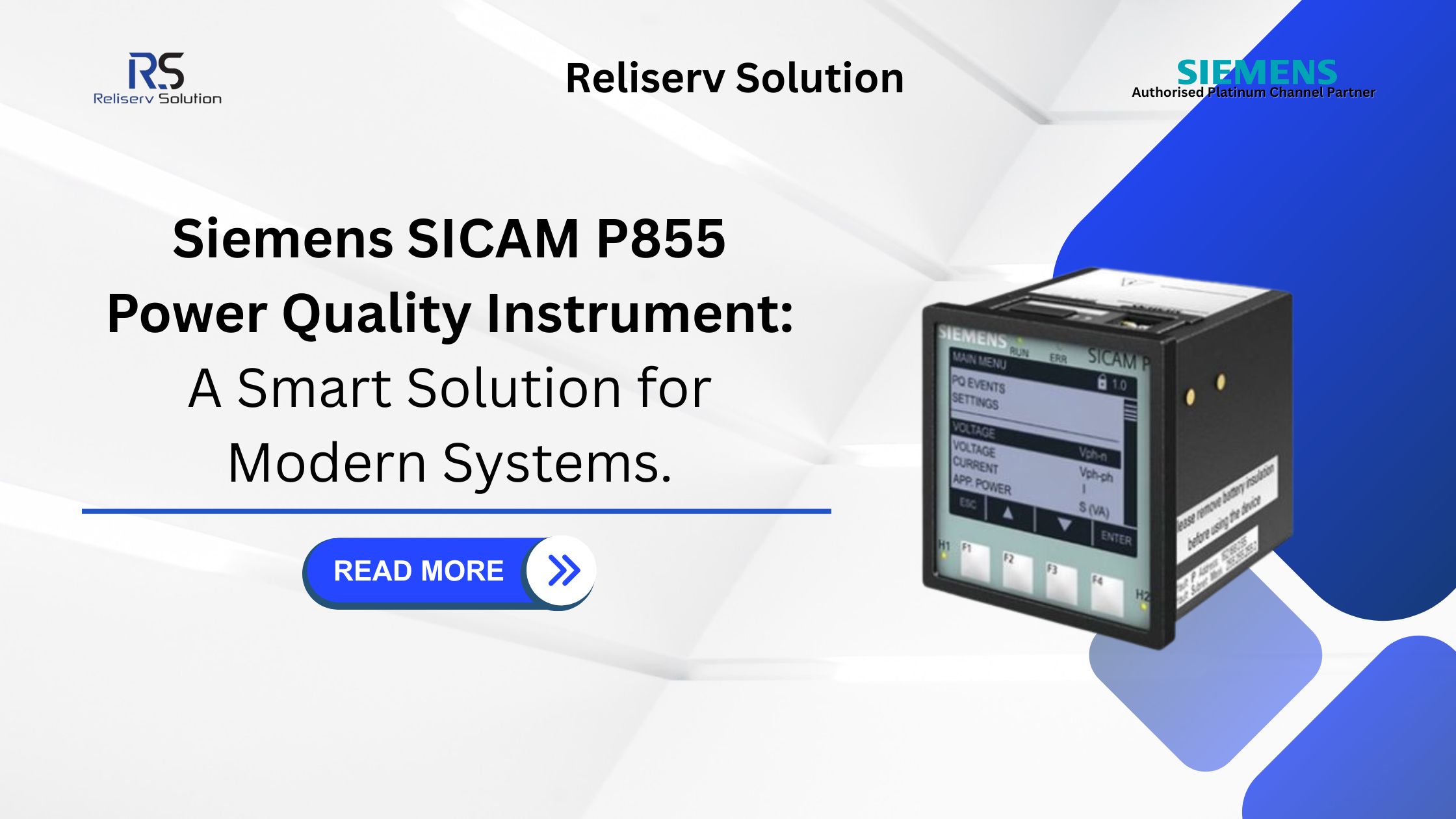 P855 Power Quality Instrument: Solution for Modern Systems