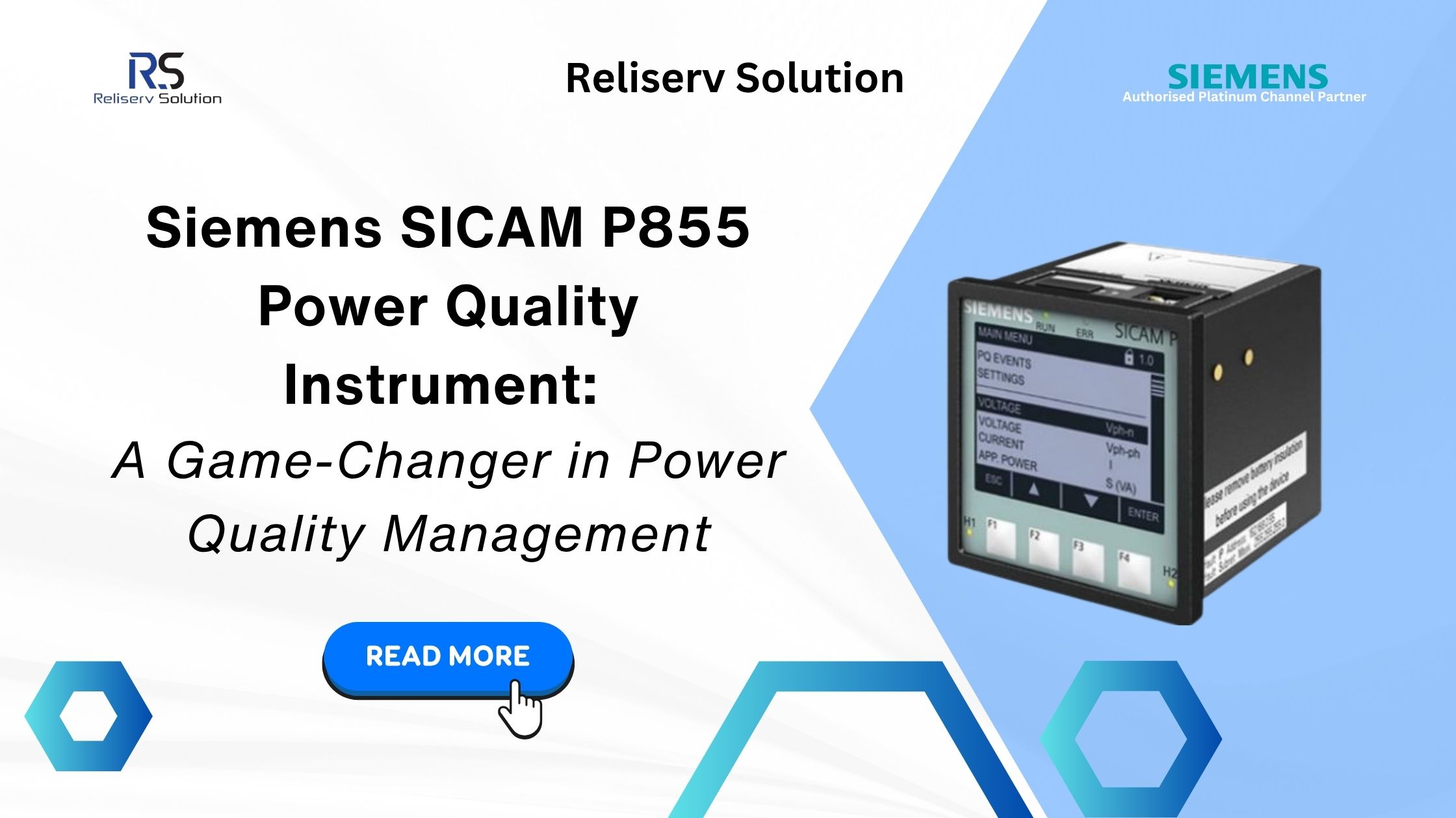 P855 Power Quality Instrument: Monitor & Record the parameters.